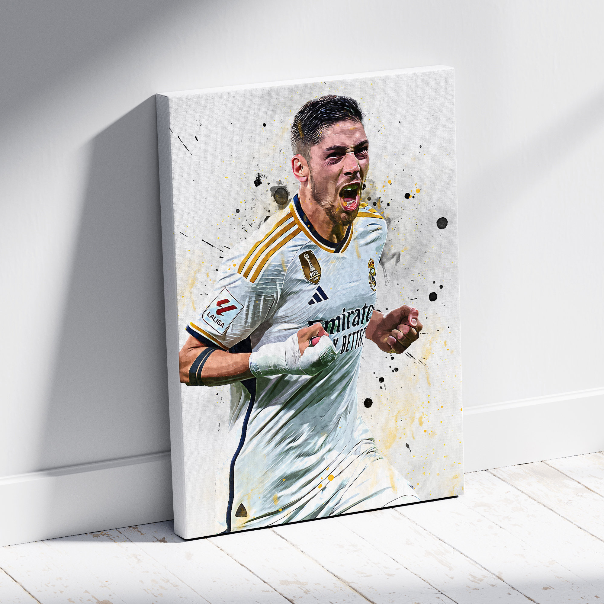 Federico Valverde Poster Canvas Print for Madrid Fans Unique Sports ...