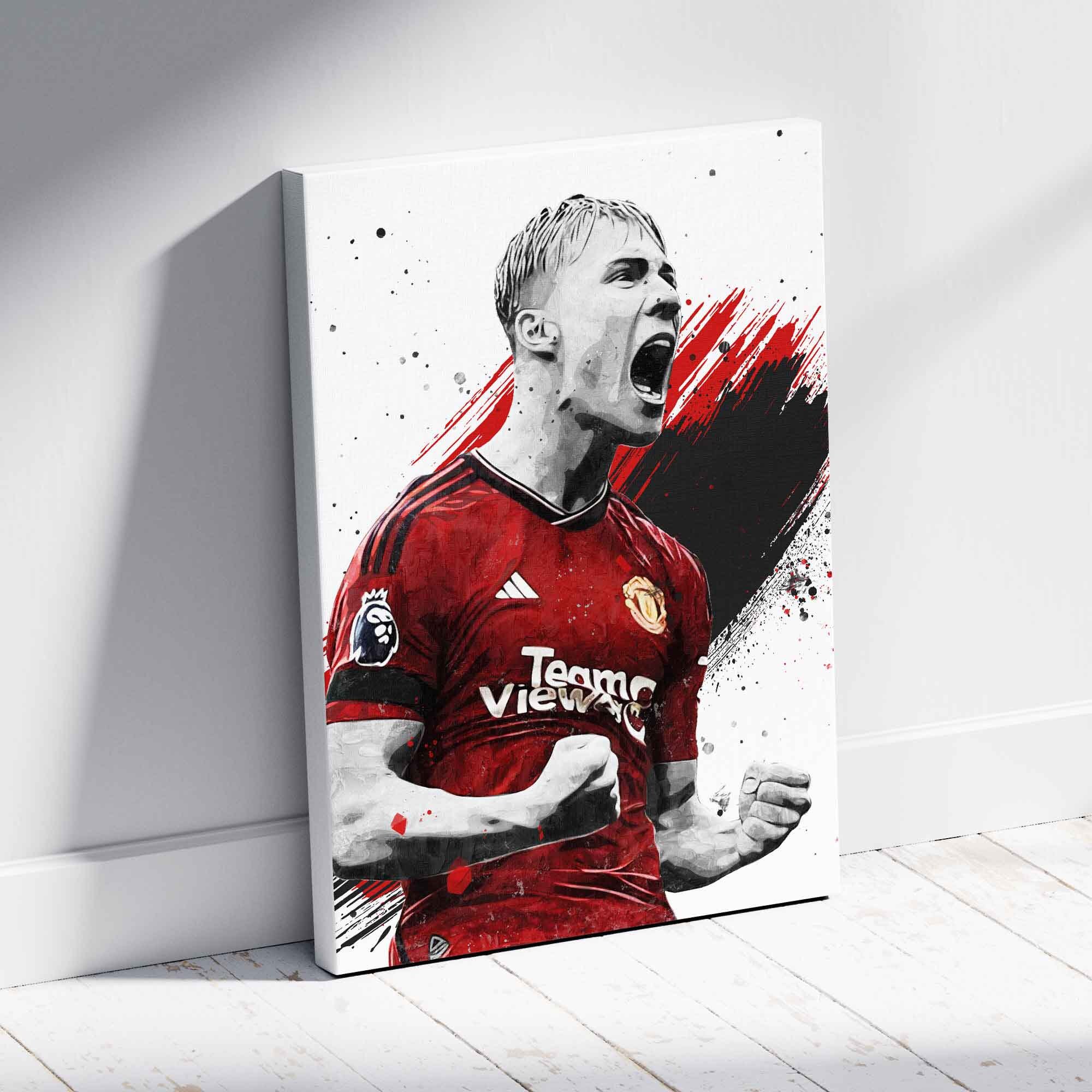 Rasmus Hojlund Fútbolista Famoso Profesional MU FC Póster vendido por ...