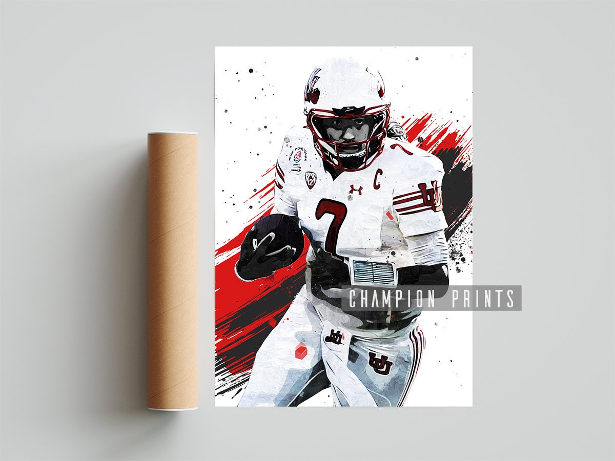 Cameron Rising Poster, Utah Utes Prints, Kids Gift, Gym, Man Cave ...