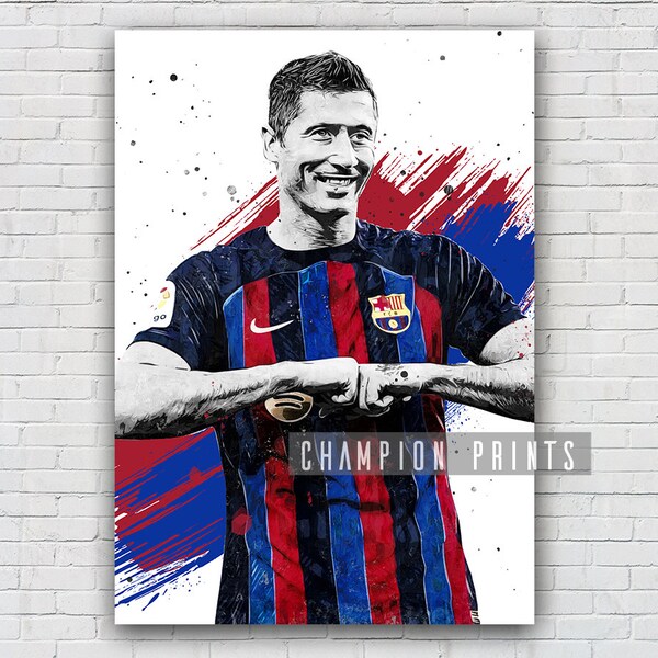 Robert Lewandowski Poster - Etsy