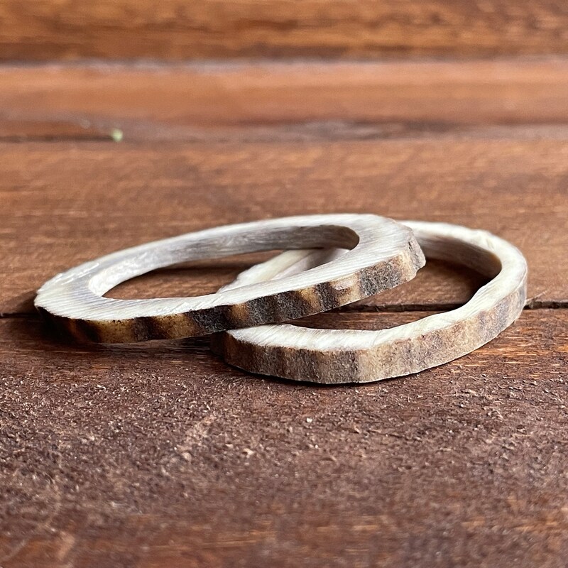 Elk Antler Ring - Etsy