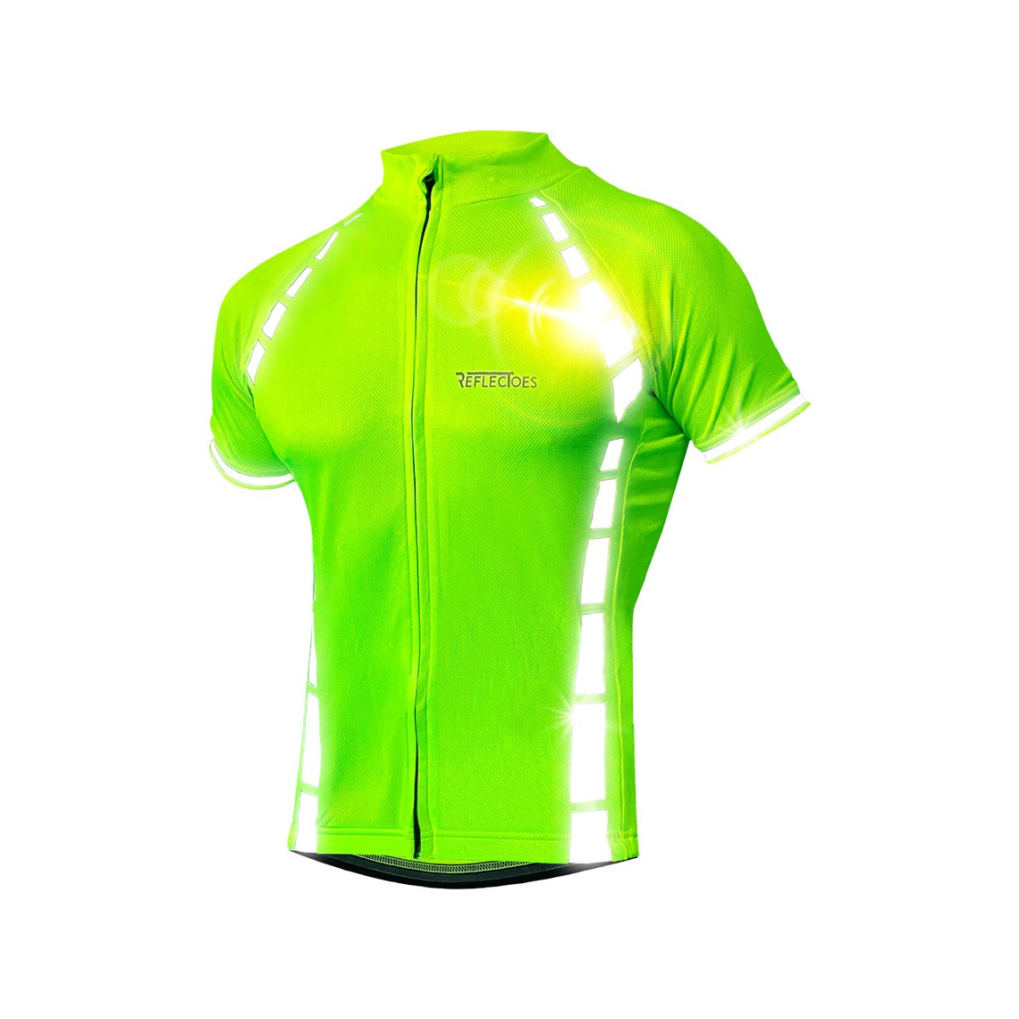 Reflectoes High Visibility Cycling Jersey Reflective Hi-viz Cycling ...