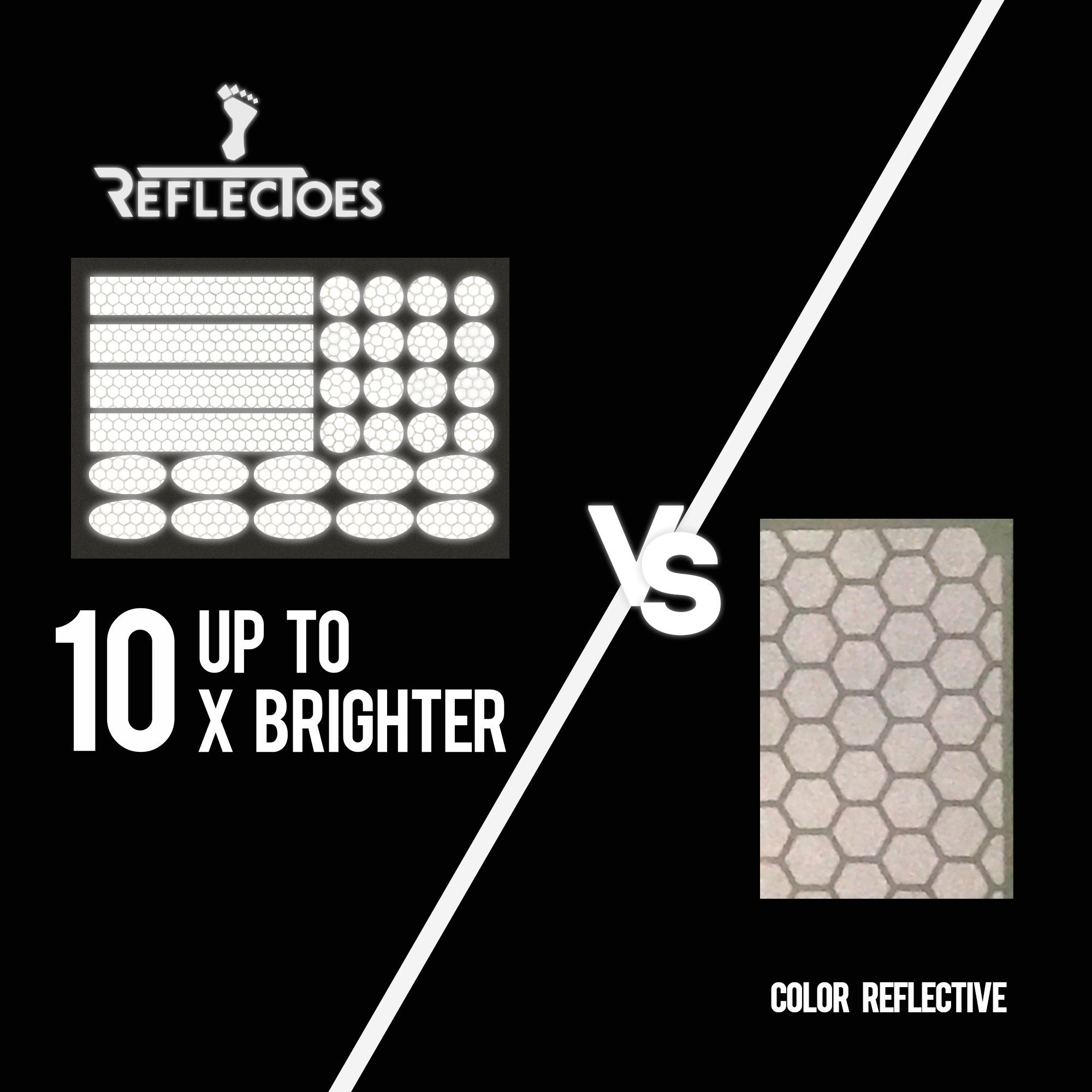 Reflective Stickers Peel and Stick Decals for Hard Surfaces 5 Pack 3.5 ...