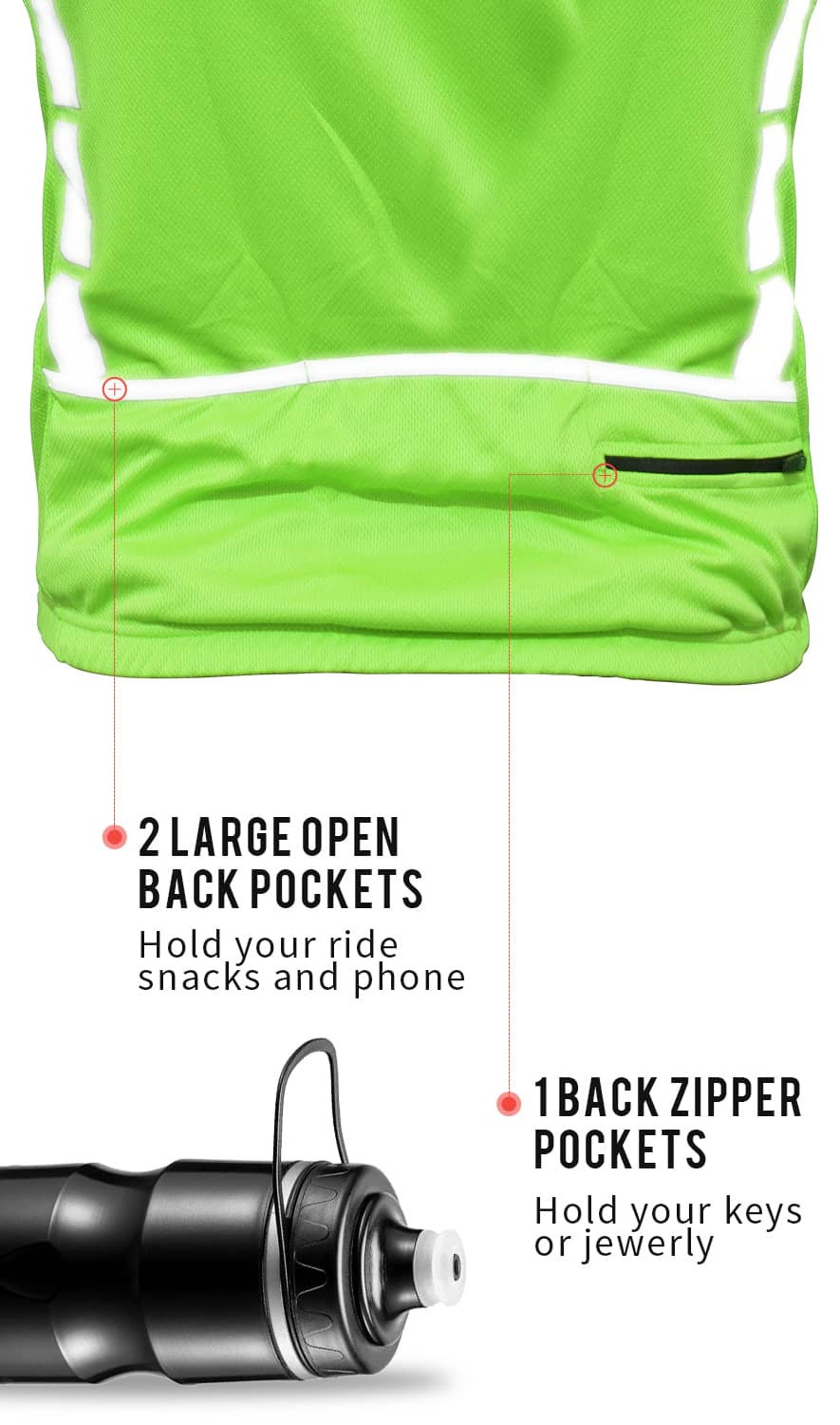 Reflectoes High Visibility Cycling Jersey Reflective Hi-viz Cycling ...