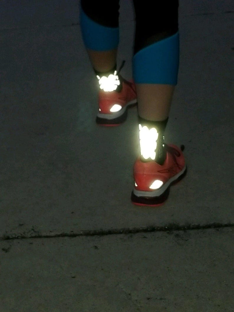 Neon Reflective Running Socks | Athletic Safety Gear - Etsy
