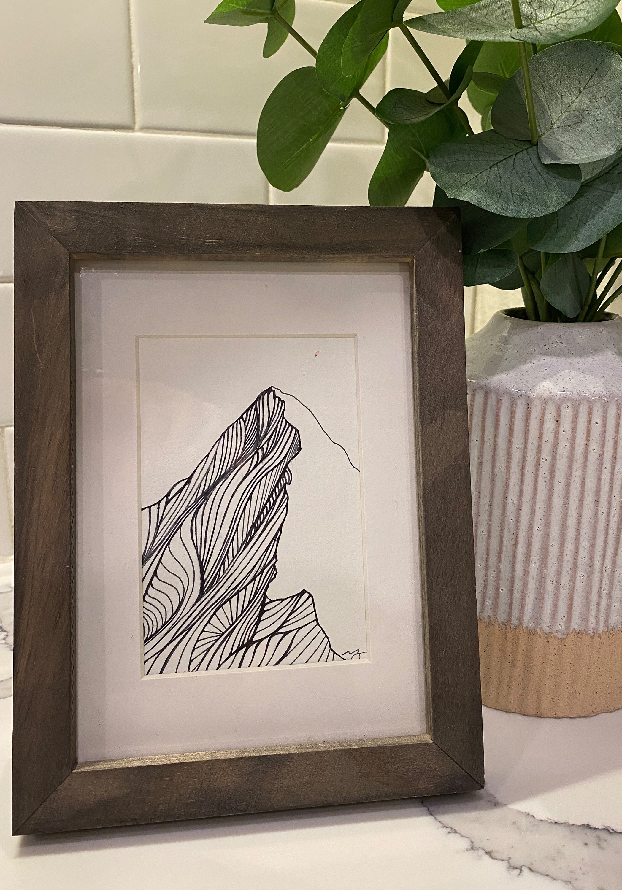 Capitol Peak. Aspen Colorado. 14er Drawing. Elk Range - Etsy