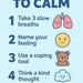 Calm Down Steps Poster for Kids: Emotional Regulation, Mindfulness (PDF ...