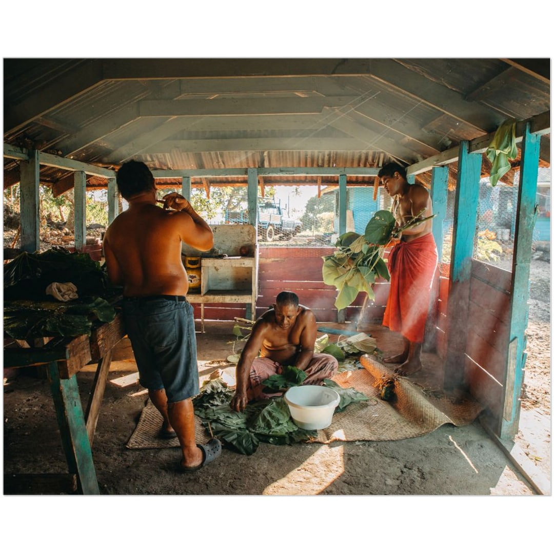 Cooking Sunday Umu, Polynesian Art, Samoan Print, Fine Art Photography ...