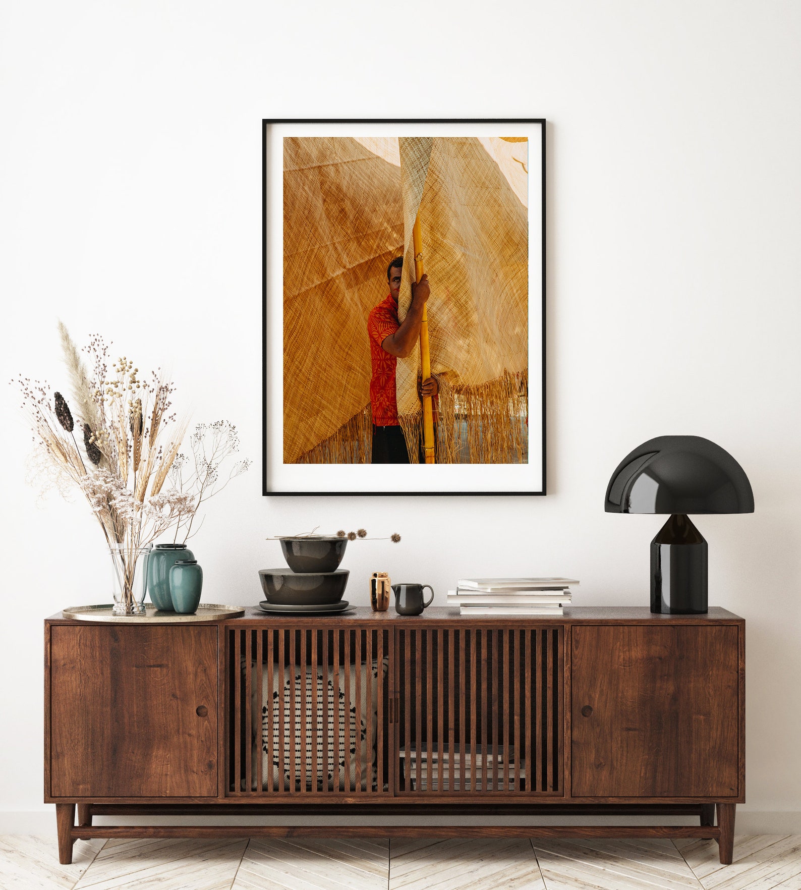 Man With Fine Matt, Polynesian Art, Samoan Print, Fine Art Photography ...