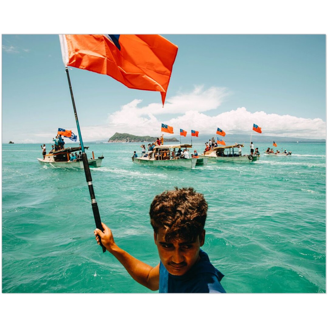 Manono Flag Parade, Polynesian Art, Samoan Print, Fine Art Photography ...
