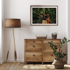 Picking Mosooi Flowers, Polynesian Art, Samoan Print, Fine Art ...