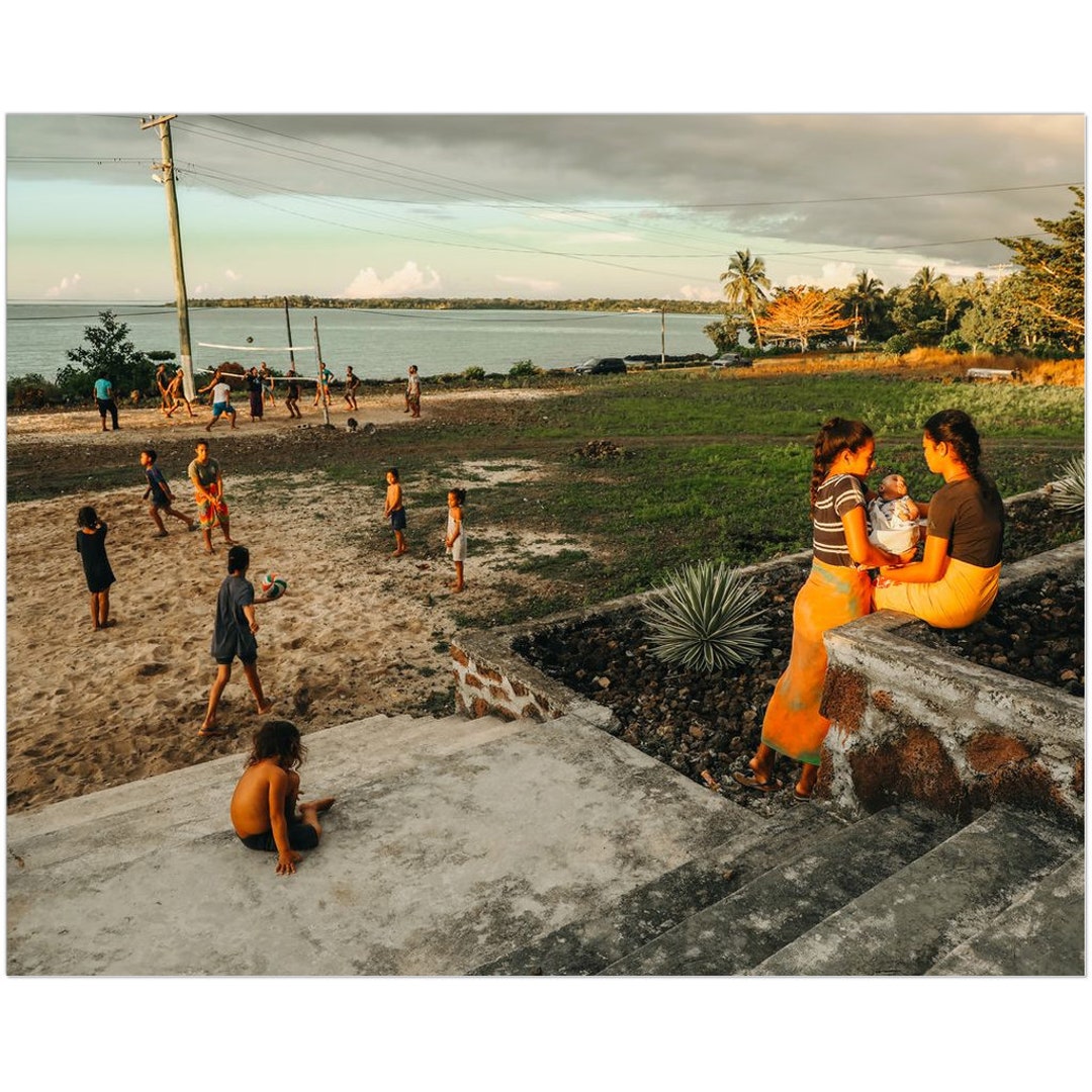 Evening in Auala, Polynesian Art, Samoan Print, Fine Art Photography ...