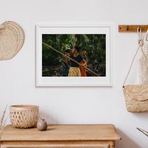 Picking Mosooi Flowers, Polynesian Art, Samoan Print, Fine Art ...