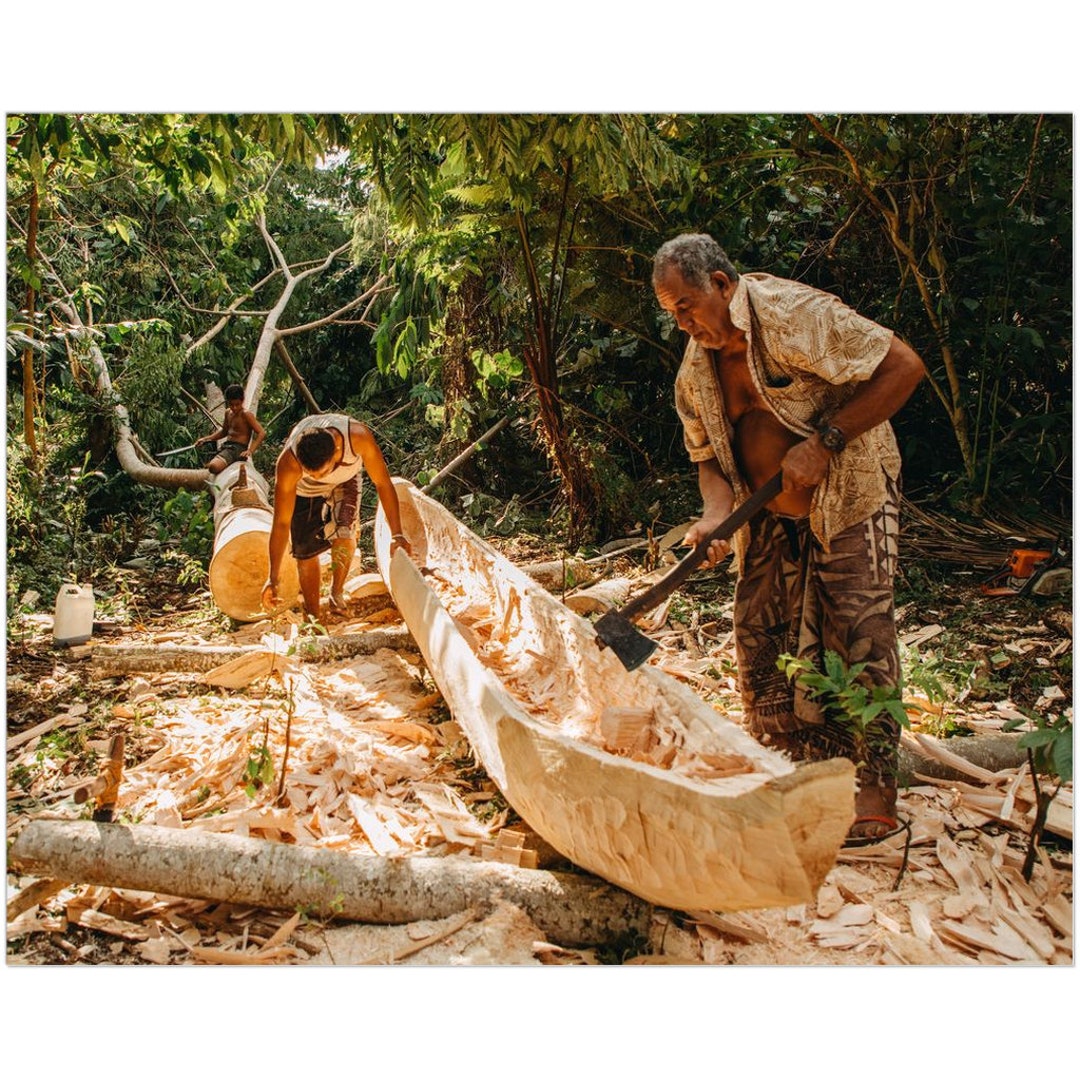 Carving Canoe, Polynesian Art, Samoan Print, Fine Art Photography ...