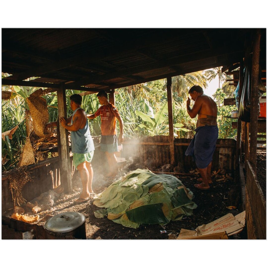 Cooking the Umu, Polynesian Art, Samoan Print, Fine Art Photography ...
