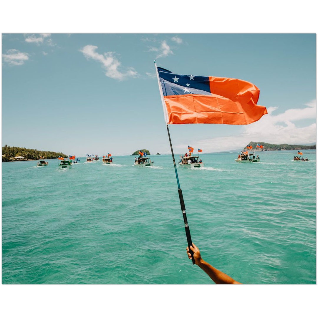 Manono Flag Parade, Polynesian Art, Samoan Print, Fine Art Photography ...