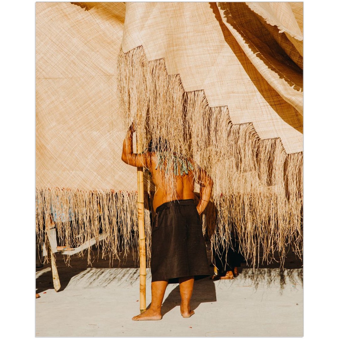 Man With Fine Matt, Polynesian Art, Samoan Print, Fine Art Photography ...