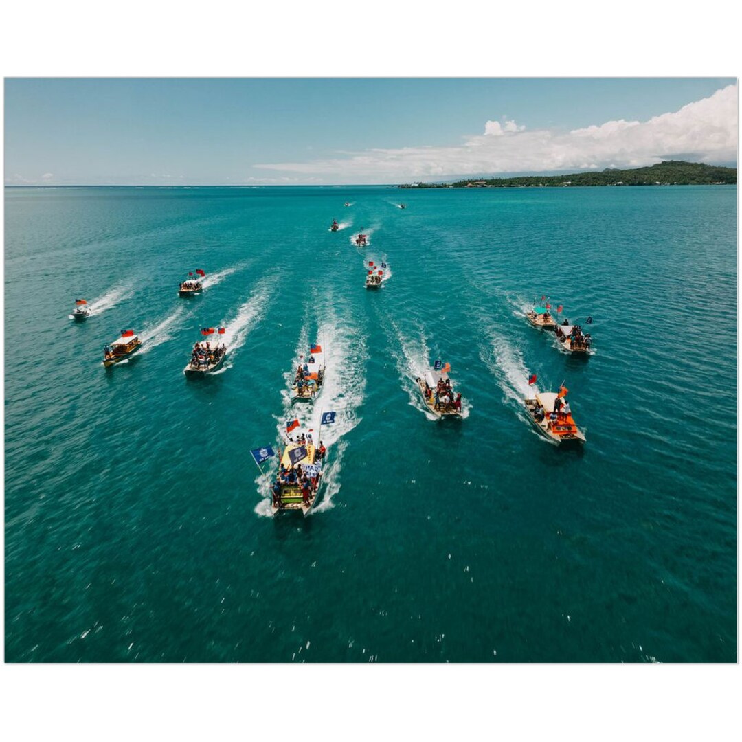 Manono Flag Parade, Polynesian Art, Samoan Print, Fine Art Photography ...
