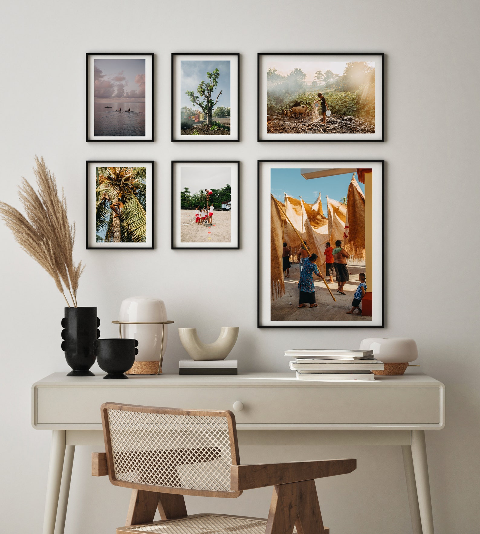 Fine Mats, Polynesian Art, Samoan Print, Fine Art Photography, Village ...