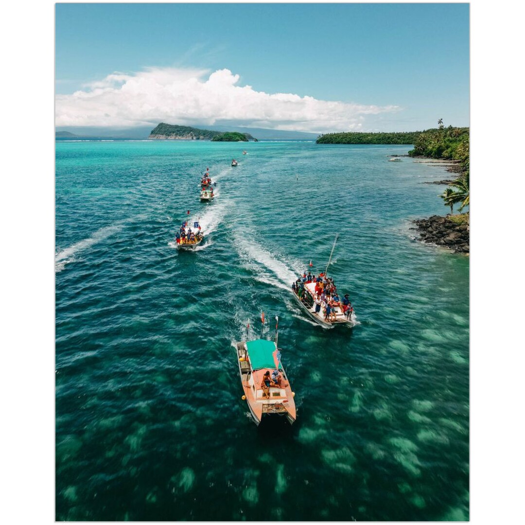Manono Flag Parade, Polynesian Art, Samoan Print, Fine Art Photography ...