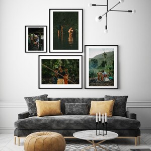 Picking Mosooi Flowers, Polynesian Art, Samoan Print, Fine Art ...