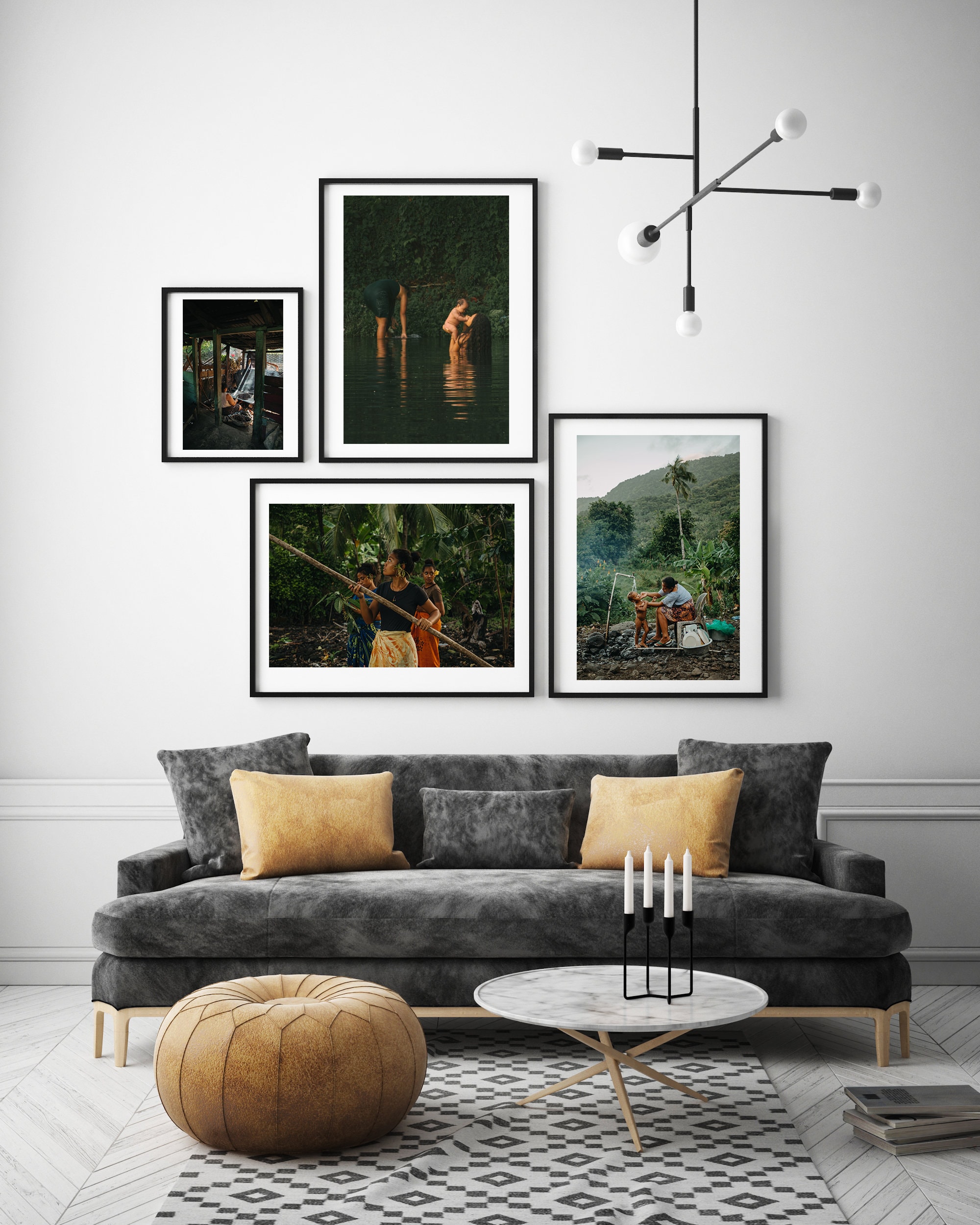 Picking Mosooi Flowers, Polynesian Art, Samoan Print, Fine Art ...