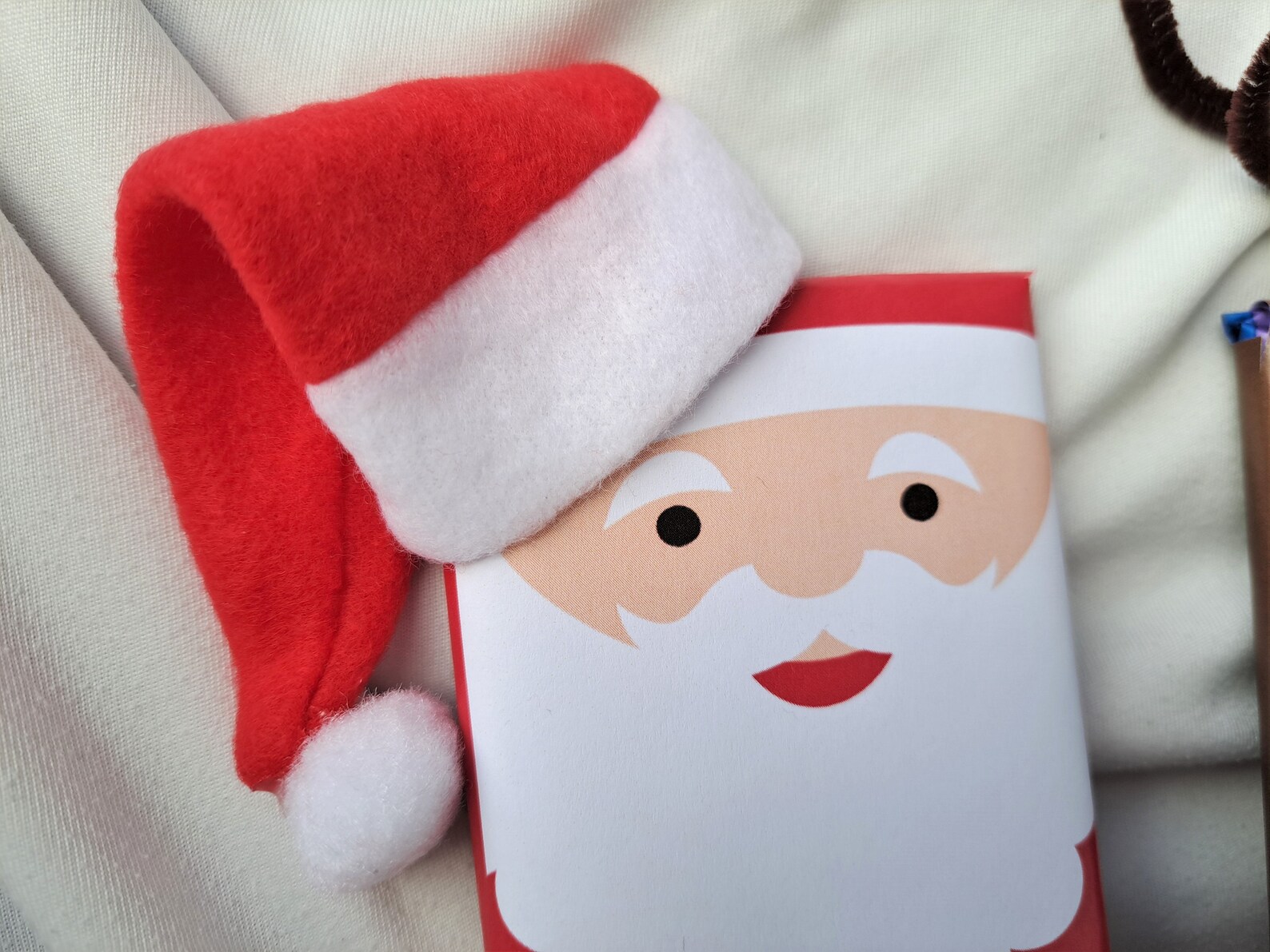 Christmas Chocolate Bar Wrappers - Santa Claus Reindeer Candy Gift for ...