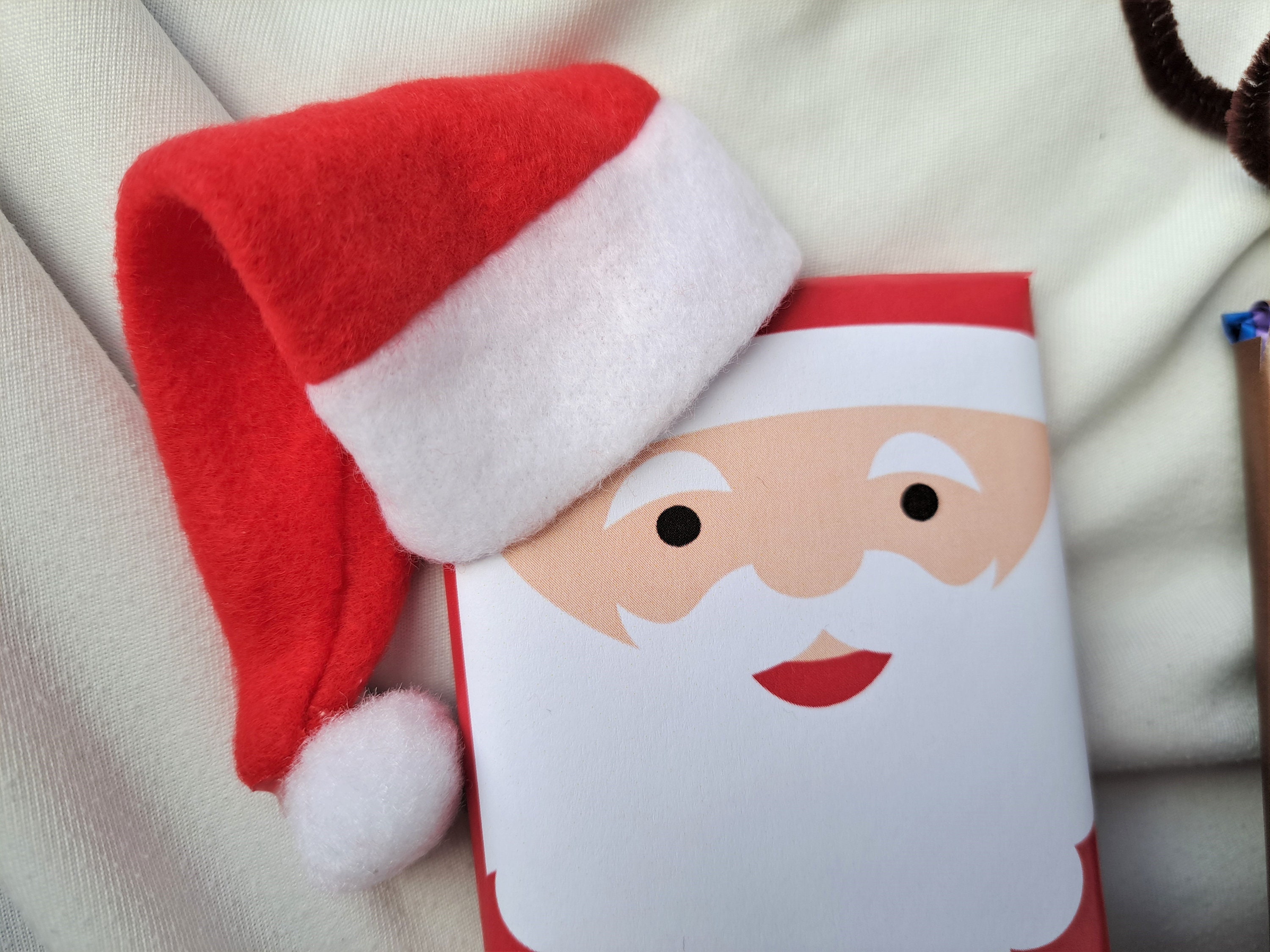 Christmas Chocolate Bar Wrappers - Santa Claus Reindeer Candy Gift for ...