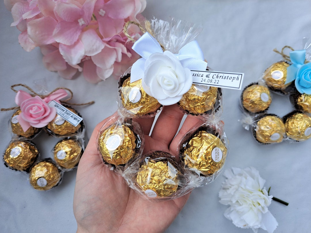 Chocolate Wreath Gifts, Ferrero Rocher Luxury Candy Guest Favors, Baby ...