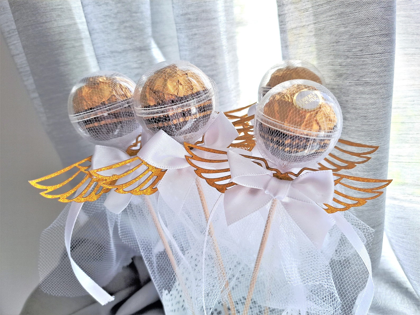 Chocolate Angel Wings for Christmas, Holidays Guest Gift, Xmas Table ...