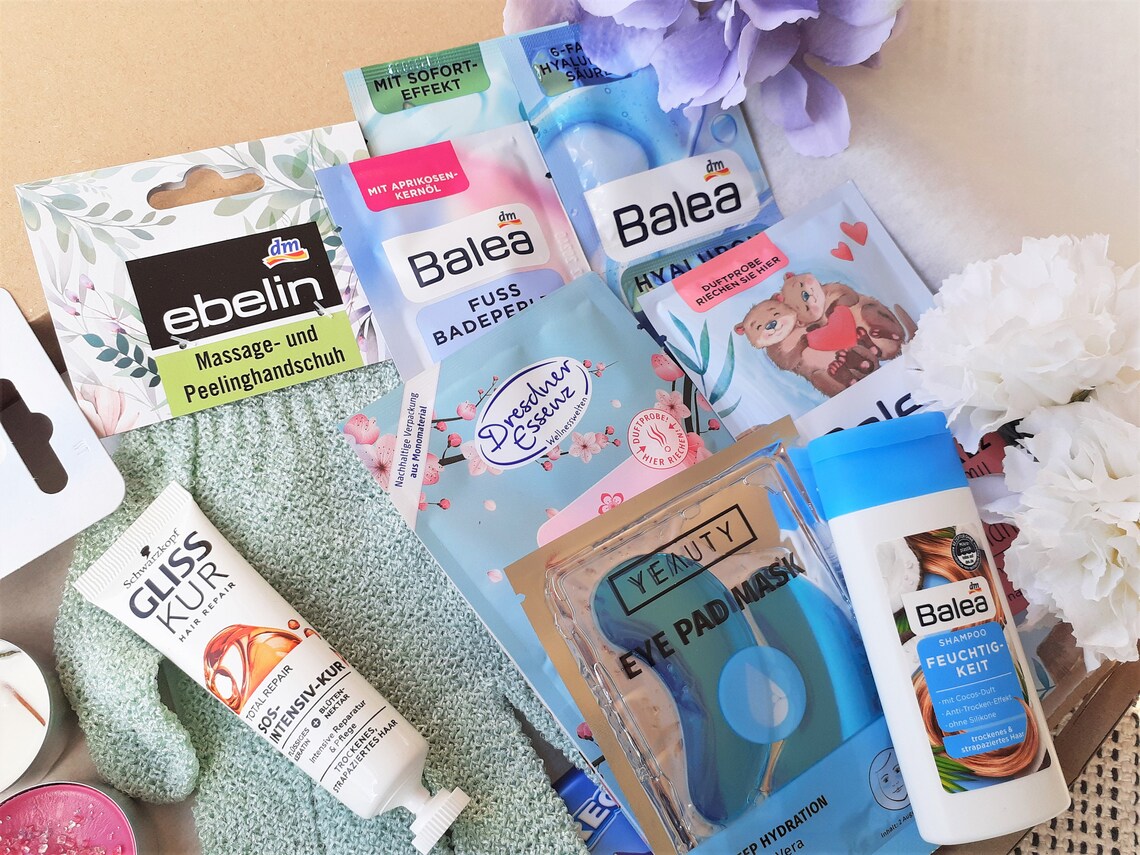 Self Care Gift Box for Her With Bath Body Products, Wellness Set for ...