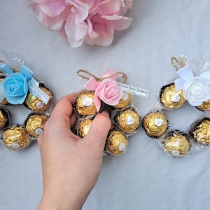 Chocolate Wreath Gifts, Ferrero Rocher Luxury Candy Guest Favors, Baby ...