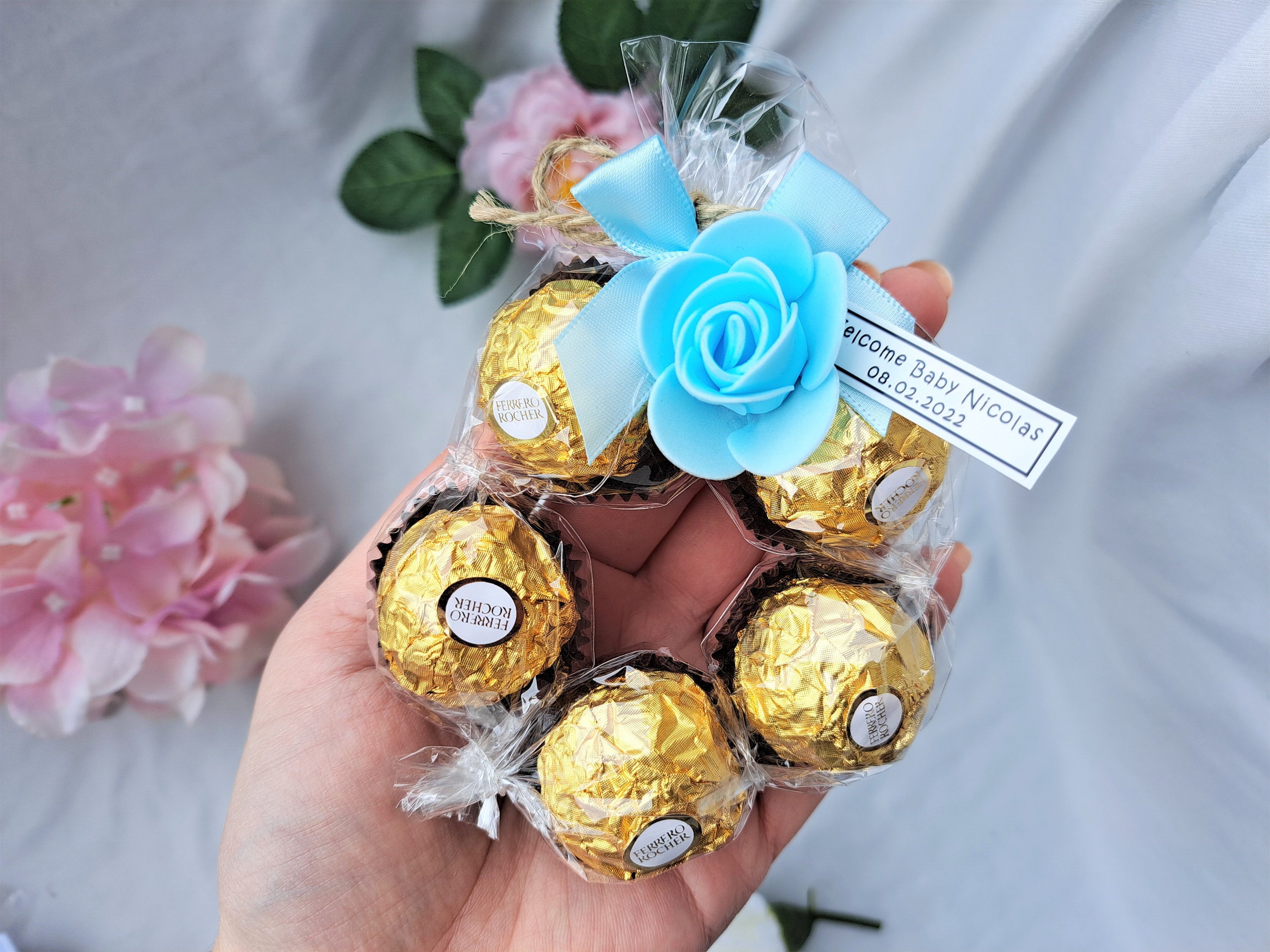 Chocolate Wreath Gifts, Ferrero Rocher Luxury Candy Guest Favors, Baby ...
