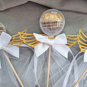 Chocolate Angel Wings for Christmas, Holidays Guest Gift, Xmas Table ...