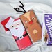 Christmas Chocolate Bar Wrappers Santa Claus Reindeer Candy - Etsy