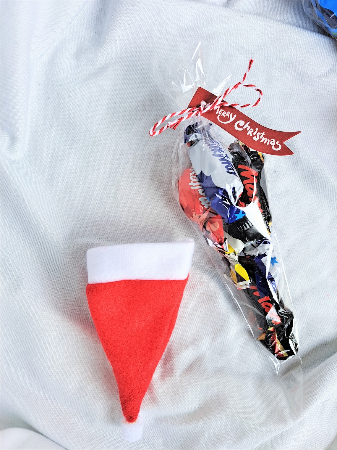 Christmas Cone Stockings Filled With Candy -chocolate Snacks Stocking ...
