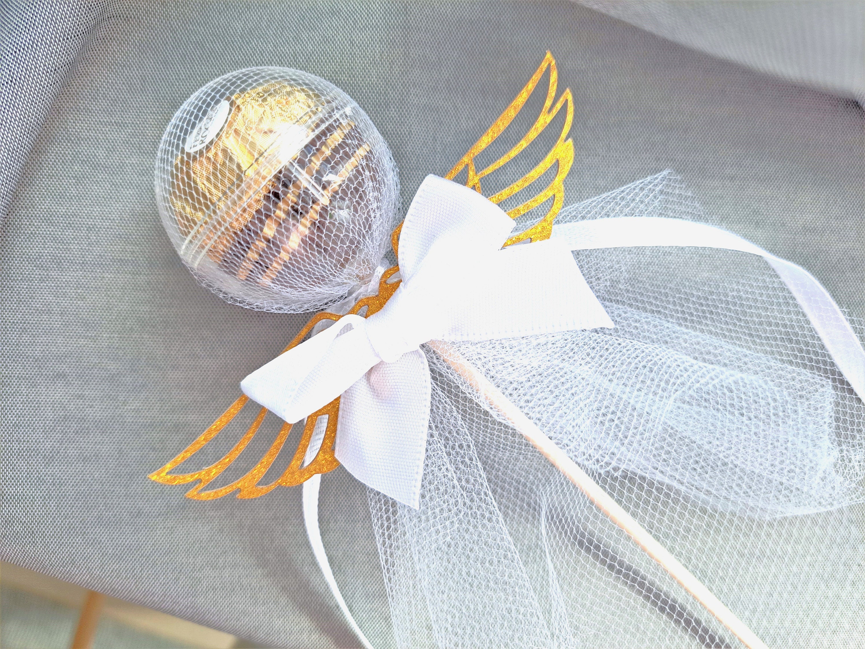 Chocolate Angel Wings for Christmas, Holidays Guest Gift, Xmas Table ...