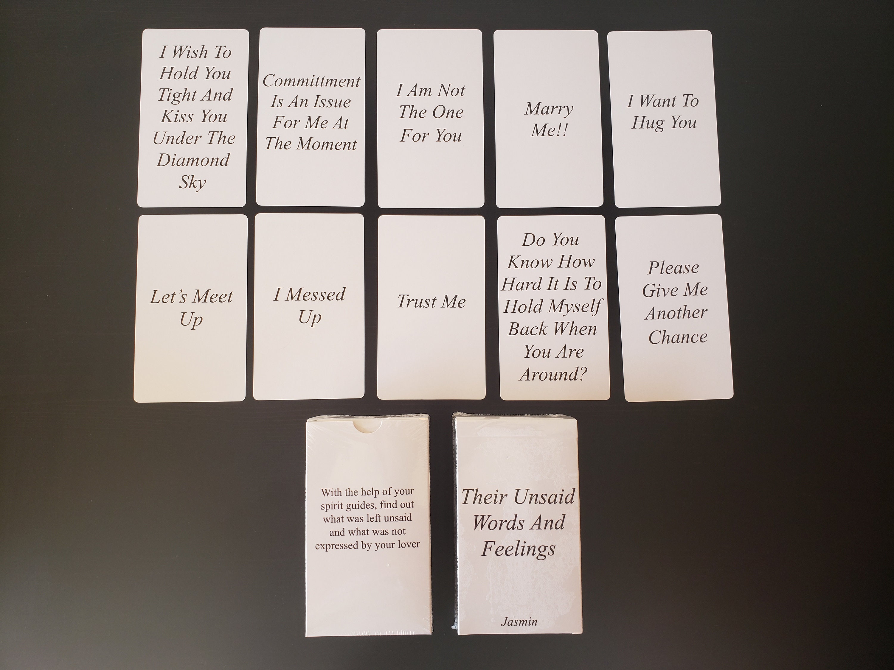 Their Unsaid Words and Feelings 62 Cards Oracle Deck - Etsy