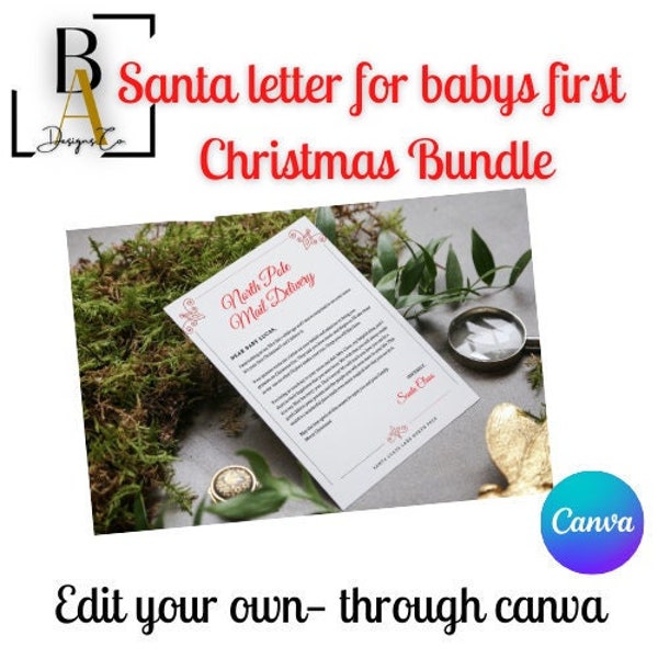 Baby First Santa Letter - Etsy