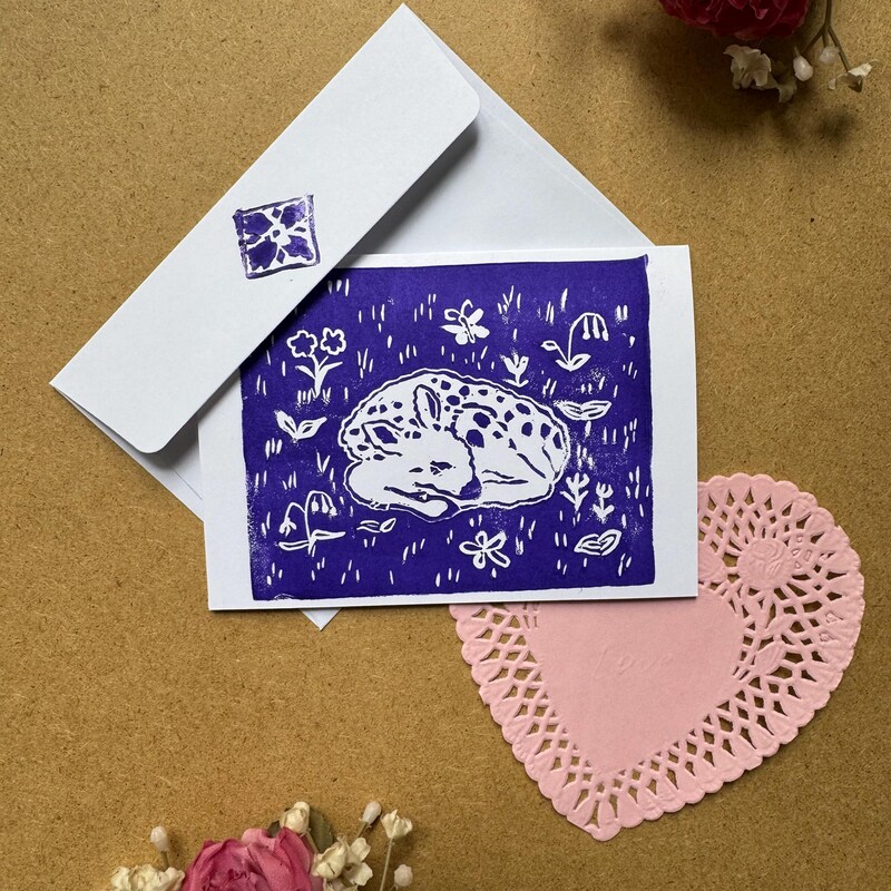Block Print Cards - Etsy