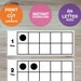 Ten Frame Flash Cards Learning Numbers 1 to 10 Counting | Etsy