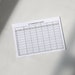 Attendance Sheet Printable Template Landscape Punctuality Childcare ...