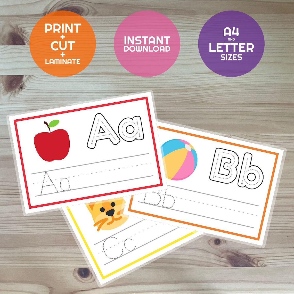 I Can Write the Alphabet ABC Tracing Worksheet Preschool | Etsy