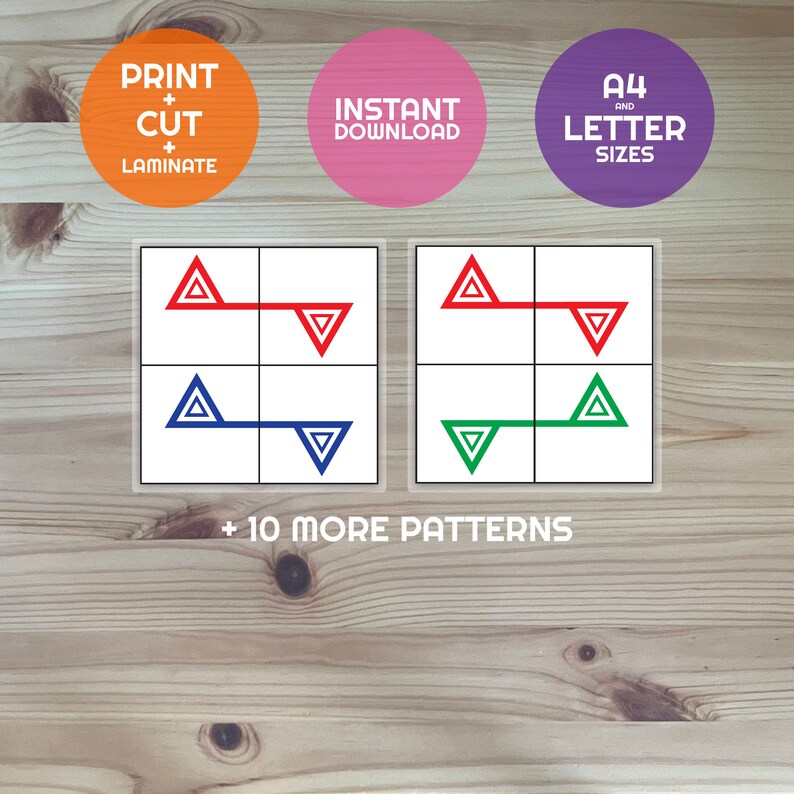 Colorful Flags Pattern Matching Problem Solving Worksheet | Etsy