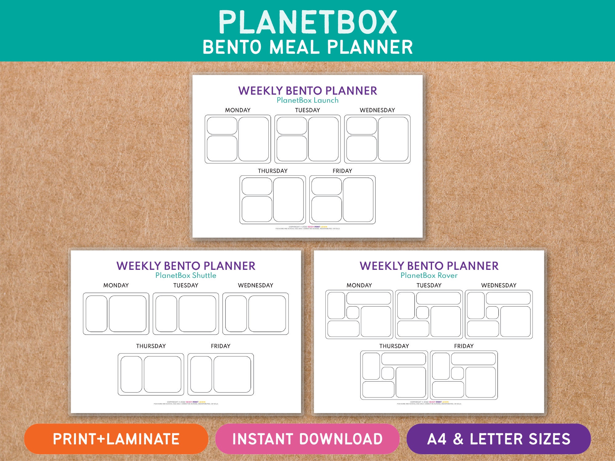 Planetbox Bento Meal Planner Daily Weekly Meal Snacks Lunch Food Box ...