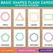 Basic Shapes Cards - Printable - Early Learning - Homeschool - Learning ...