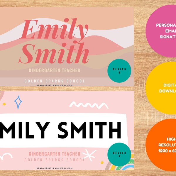 Email Signature Teacher - Etsy