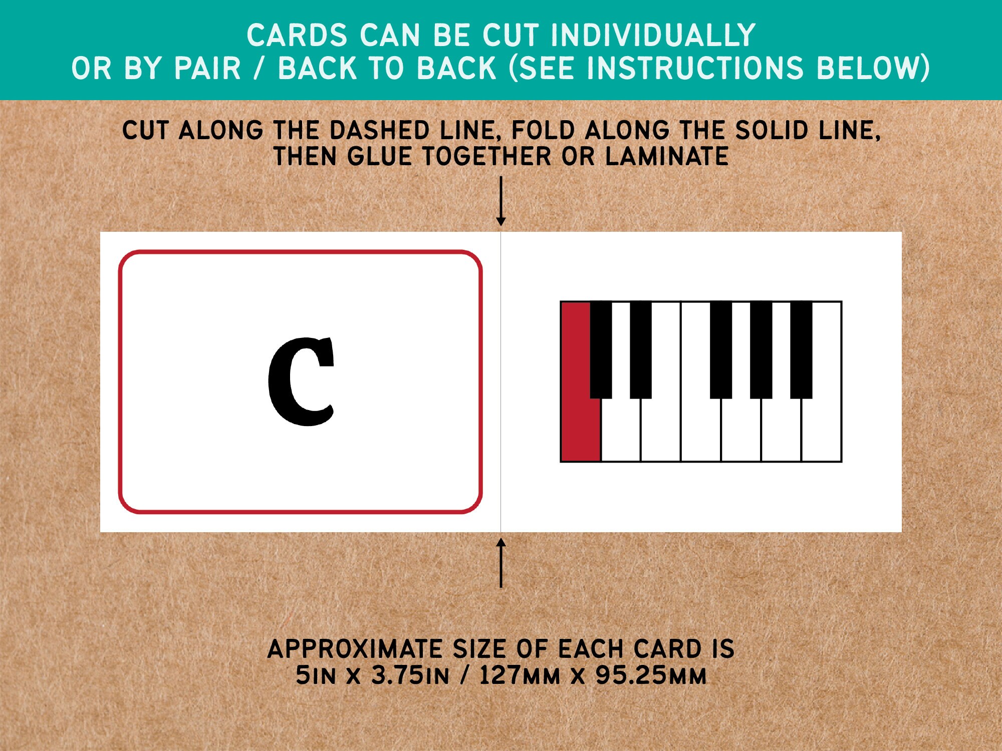 Piano Mastery Flash Cards V2 - Treble and Bass Clef - Music Theory ...