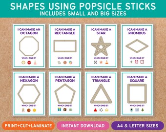 Basic Shapes Cards - Printable - Early Learning - Homeschool - Learning ...