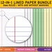 Lined Paper Bundle Ruled Notebook Journal Printable Digital iPad Tablet ...